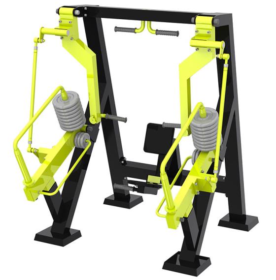 Seated Chest Press (with folding seat) | The Great Outdoor Gym Company