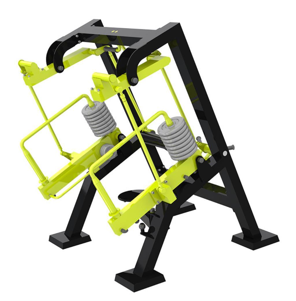 Seated Bicep Curl (with folding seat) | The Great Outdoor Gym Company